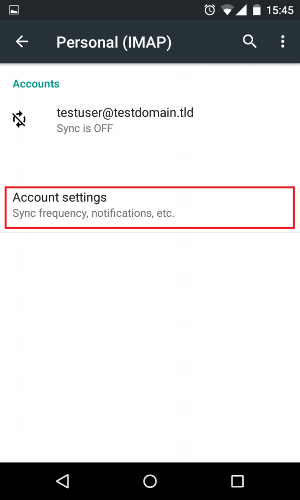 How to change e-mail password in Android | Web Solutions